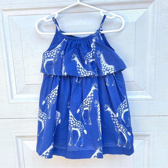 GAP | Dresses | 824 Baby Gap Blue And White Giraffe Dress Baby Girl ...